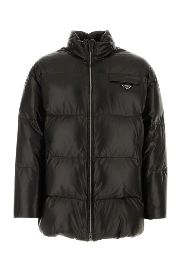 Prada Nappa Leather Down Jacket For