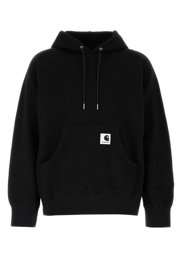 Sacai Cotton T-shirt Hoodie With Hybrid Design