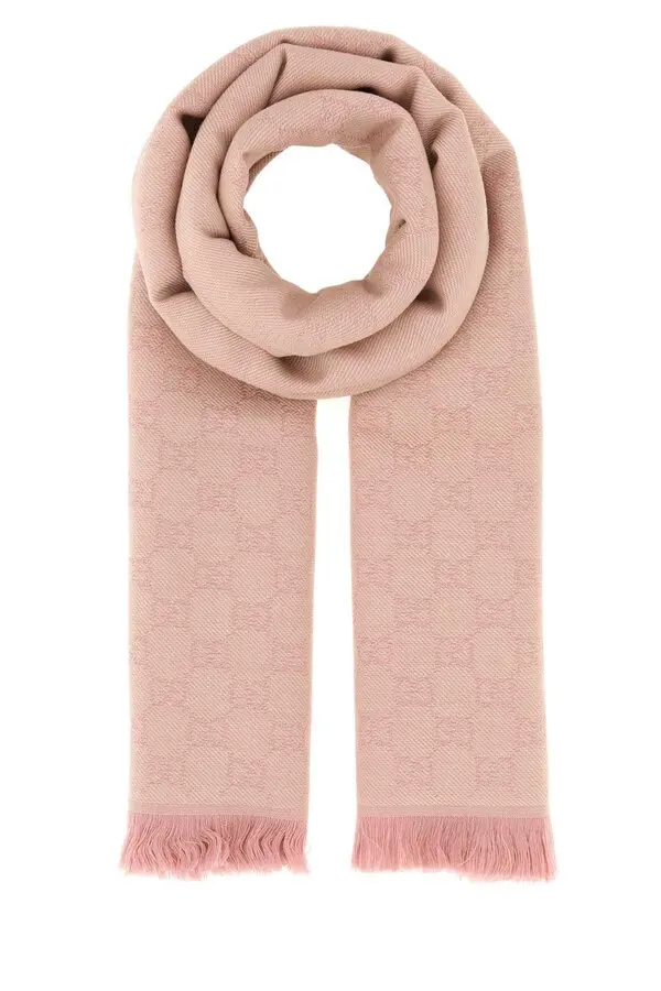 Gucci Embroidered Wool Scarf 185 X 45 Cm