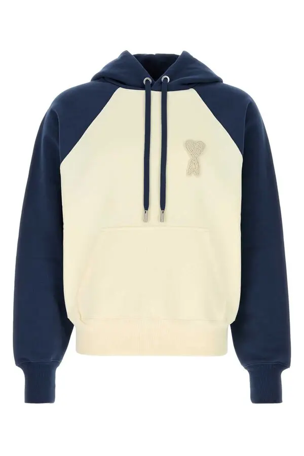 AMI Paris Two-tone Cotton Sweatshirt