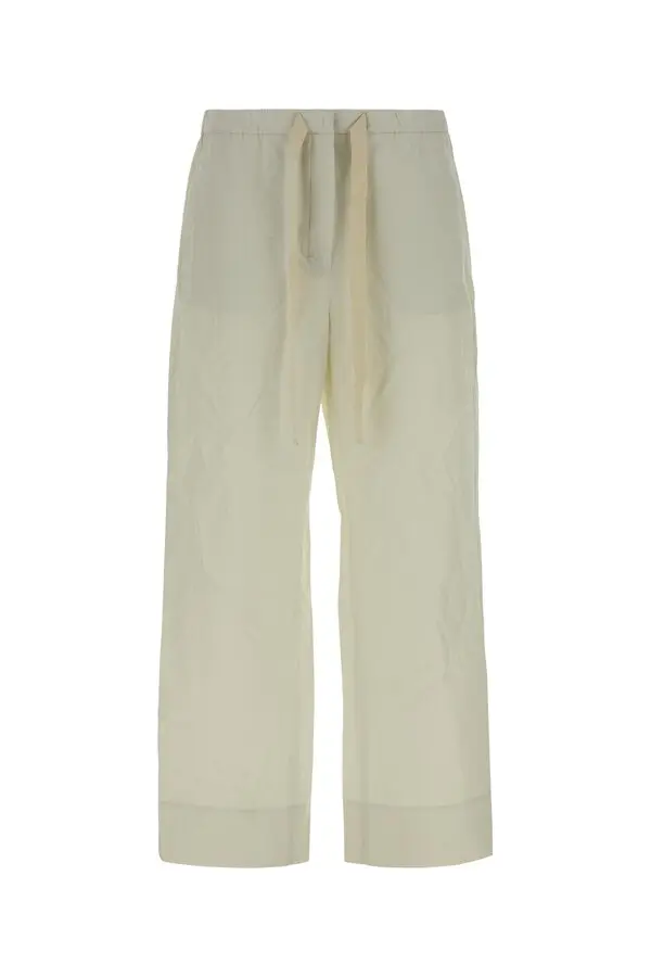 S MAXMARA Argento Cotton Pants For