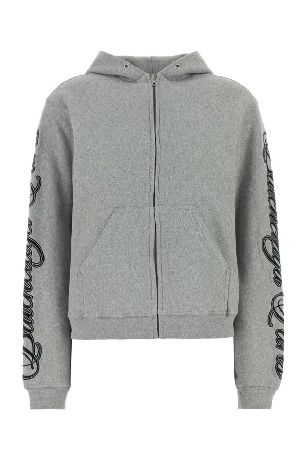 Balenciaga Cotton Zip-up Hoodie