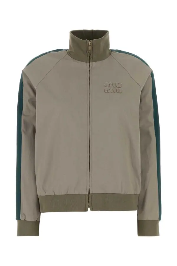 Miu Miu Miu Mini Dove Cotton Jacket - Grey