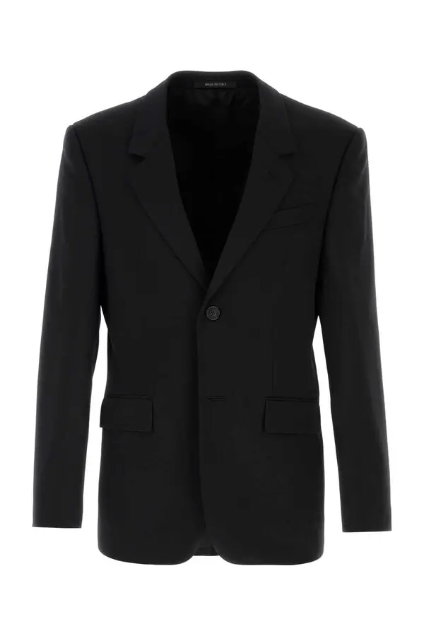 Balenciaga Balancing Wool Blazer With Cupro Lining