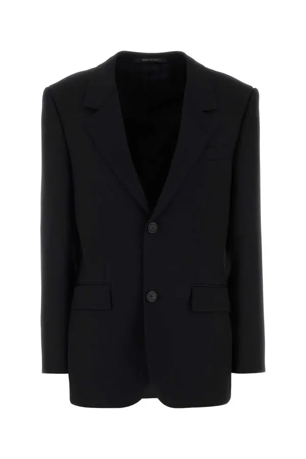 Balenciaga Wool Blazer With Cupro Lining