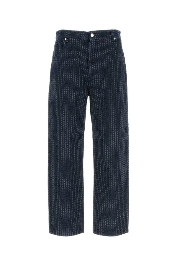 Fendi S Embroidered Stretch Denim Jeans