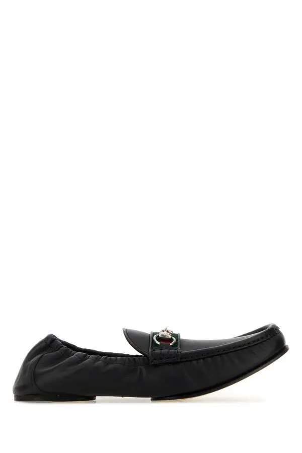 Gucci Leather Horsebit Loafers