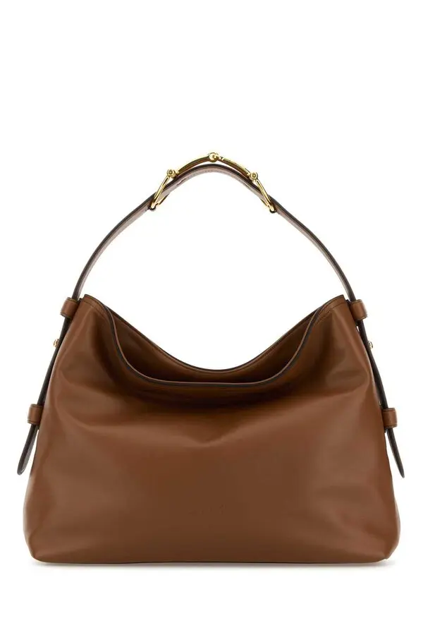 Gucci Beatrix Medium Leather Shopping Handbag 35 X 27.5 X 11 Cm - Camel