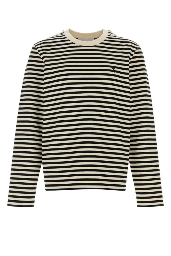 AMI Paris Embroidered Cotton T-shirt For