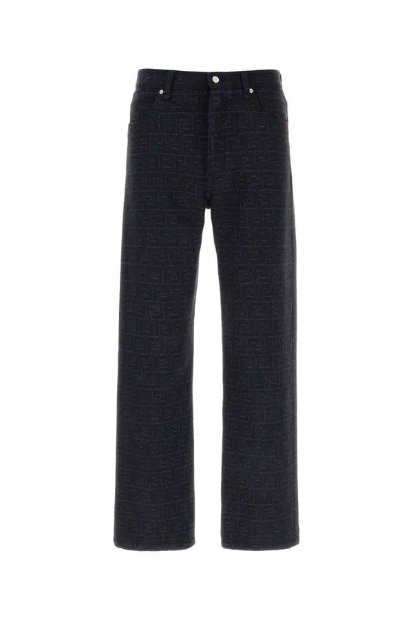 Fendi Embroidered Cotton-blend Pants For