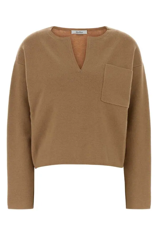 Max Mara Zibello Wool-cashmere Sweater - Camel