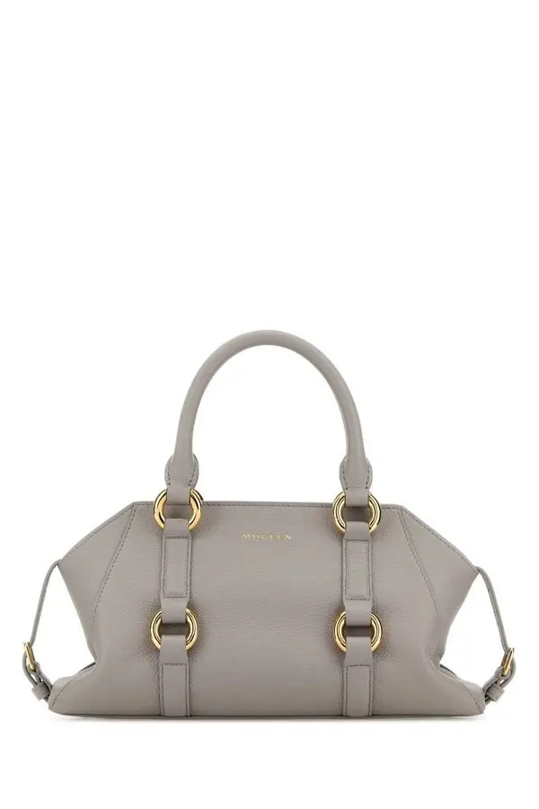Alexander McQueen Small Farringdon Leather Handbag With Golden Metal Hardware