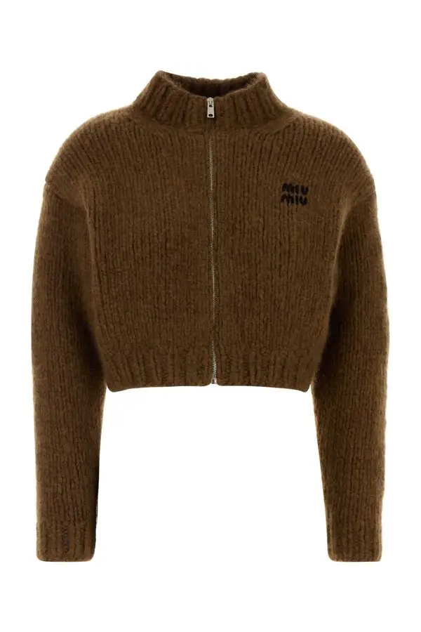 Miu Miu Cashmere Zip-up Cardigan