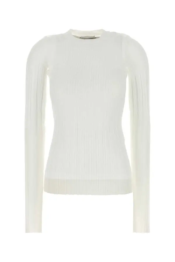 Sportmax Ribbed Knit Long Sleeve Top