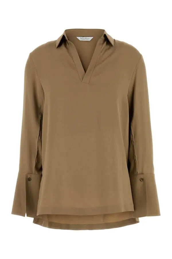 Max Mara Dover" Stretch Crepe Blouse