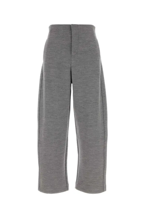 Max Mara Ebrien Wool-blend Pant - Grey