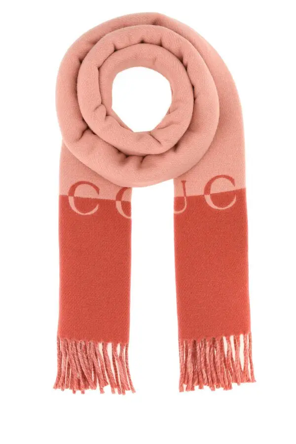 Gucci Two-tone Wool Blend Scarf, 200 Cm X 33 Cm