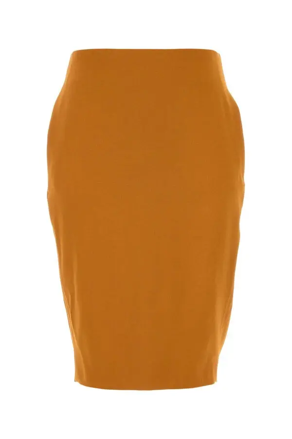 Saint Laurent Stretch Viscose-blend Midi Skirt