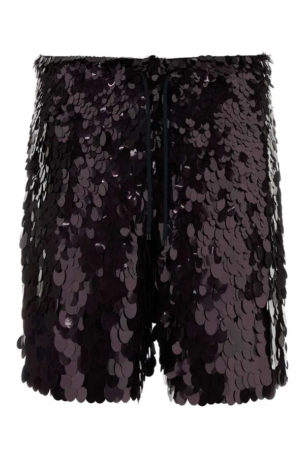 Dries Van Noten Embellished Crepe Bermuda Shorts