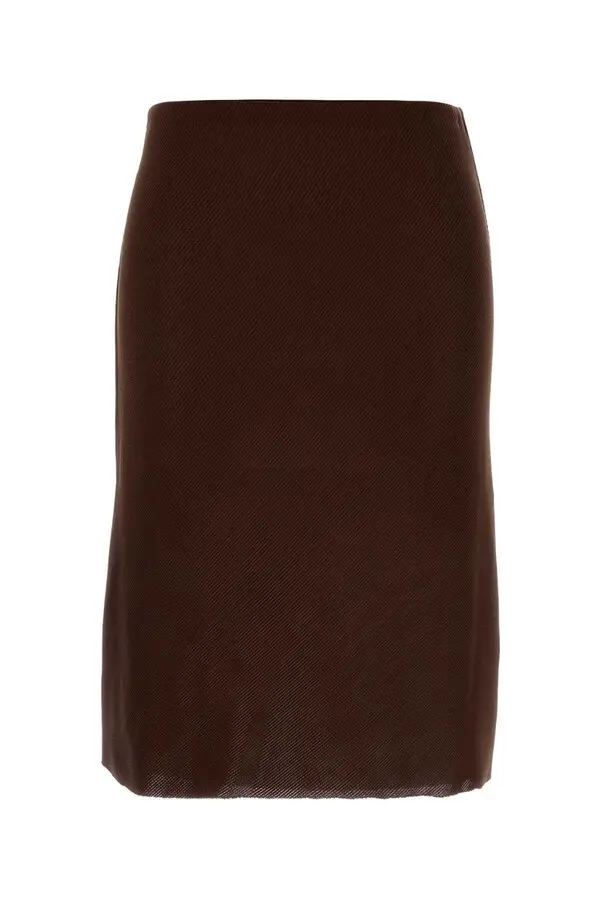 Miu Miu Silk Midi Skirt