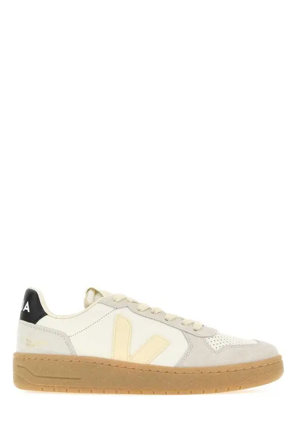 VEJA V-82 Leather And Suede Sneakers - Multicoloured