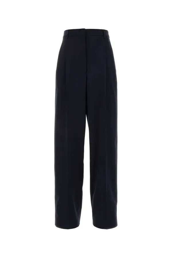 Miu Miu Stretch Wool Wide-leg Trousers