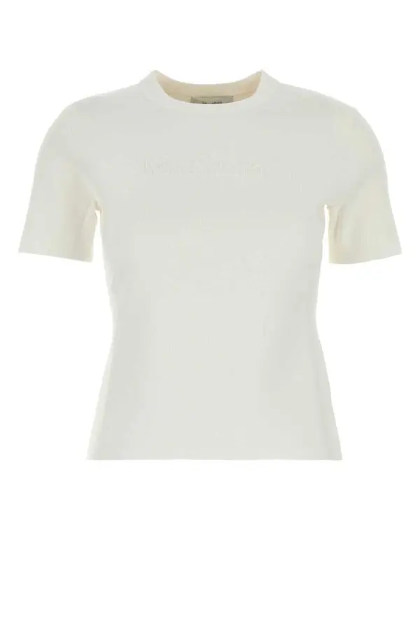 Max Mara Adelio Viscose Blend T-shirt - White