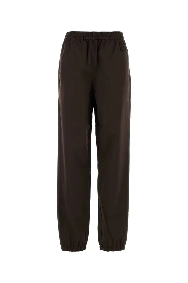 Miu Miu Chocolate Twill Joggers