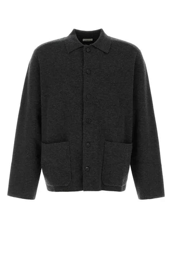 Le Kasha Organic Cashmere Cardigan For - Grey