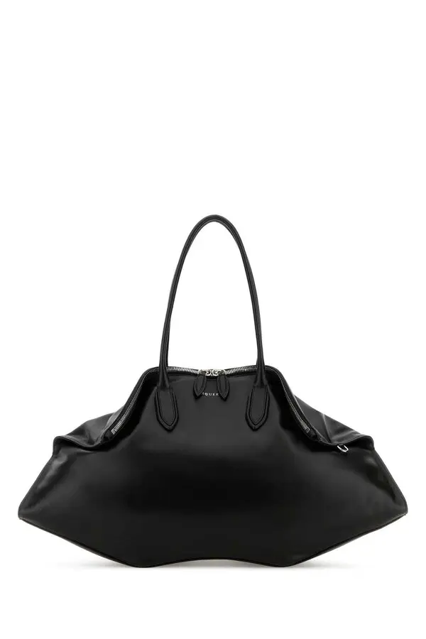 Alexander McQueen Maxi Manta Shoulder Handbag - Black