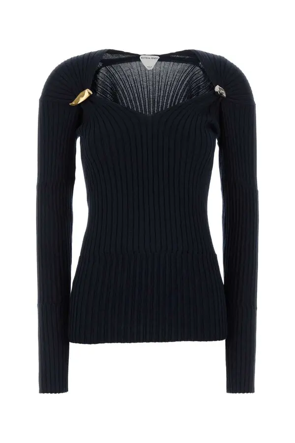 Bottega Veneta Ribbed Cashmere-blend Top