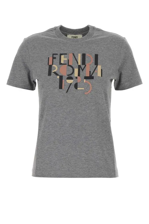 Fendi Cotton T-shirt - Grey