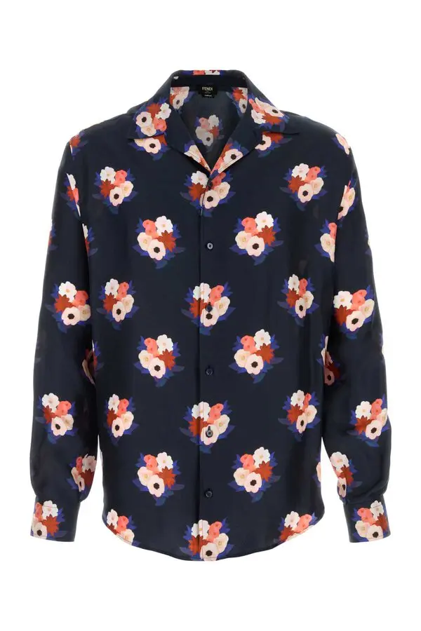 Fendi Printed Silk Shirt For