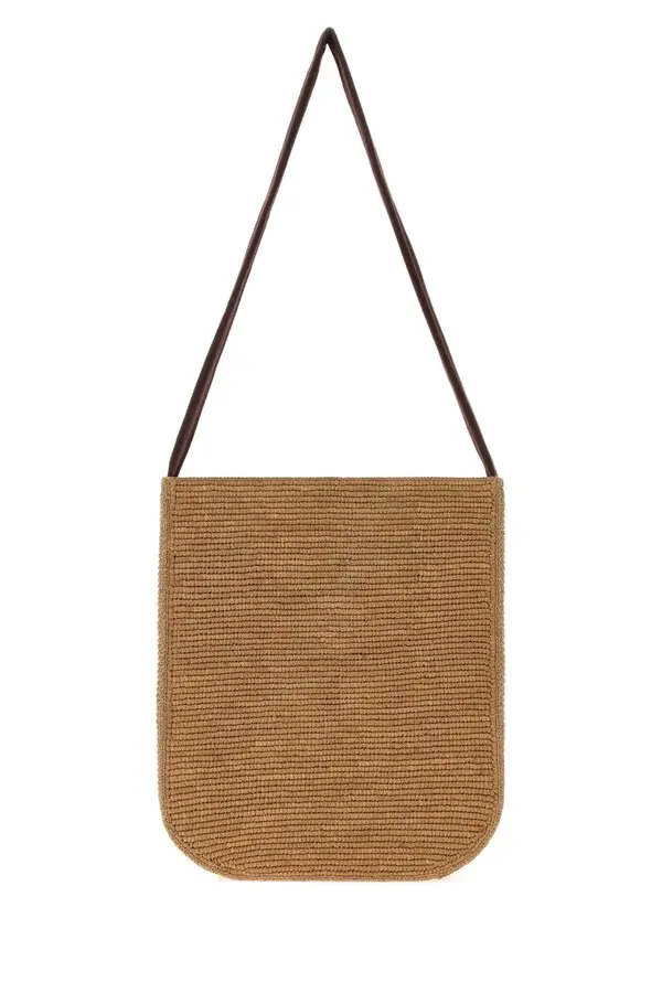 THE ROW Raffia Lori Shopping Handbag - Camel