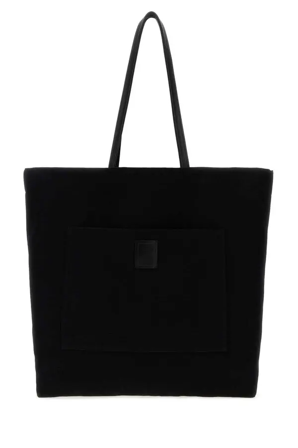 THE ROW Canvas Shopping Tote - Black