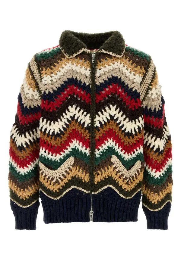 Sacai Crochet Cardigan