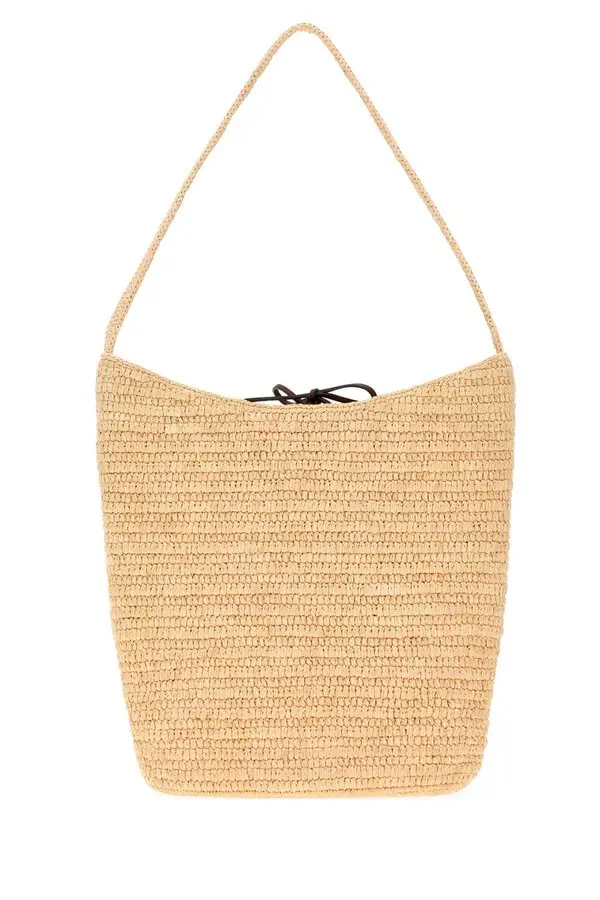THE ROW Raffia Alma Mini Shoulder Handbag - Beige O Tan