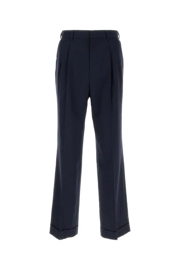 Casablanca 100% Virgin Wool Tailored Pleated Pants