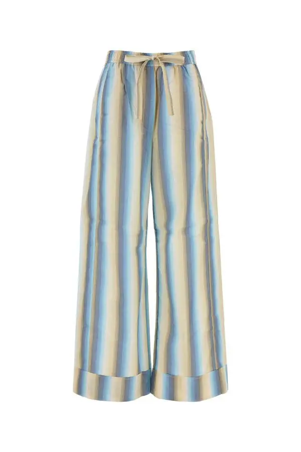 GANNI Embroidered Cotton Pajama Pants For