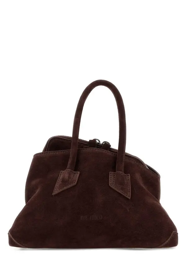 Attico The Passeggiata Mini Suede Mini Handbag - Brown