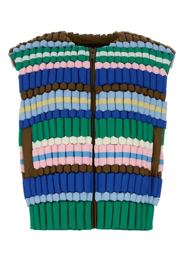 RAXXY Multicolor Nylon Puffer Vest For