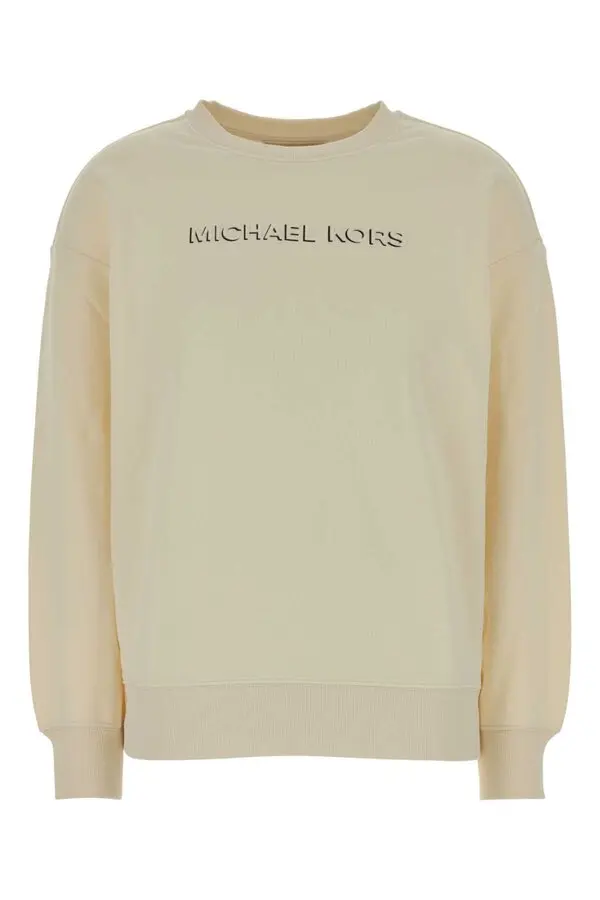 Michael Kors Cream Cotton Sweatshirt For