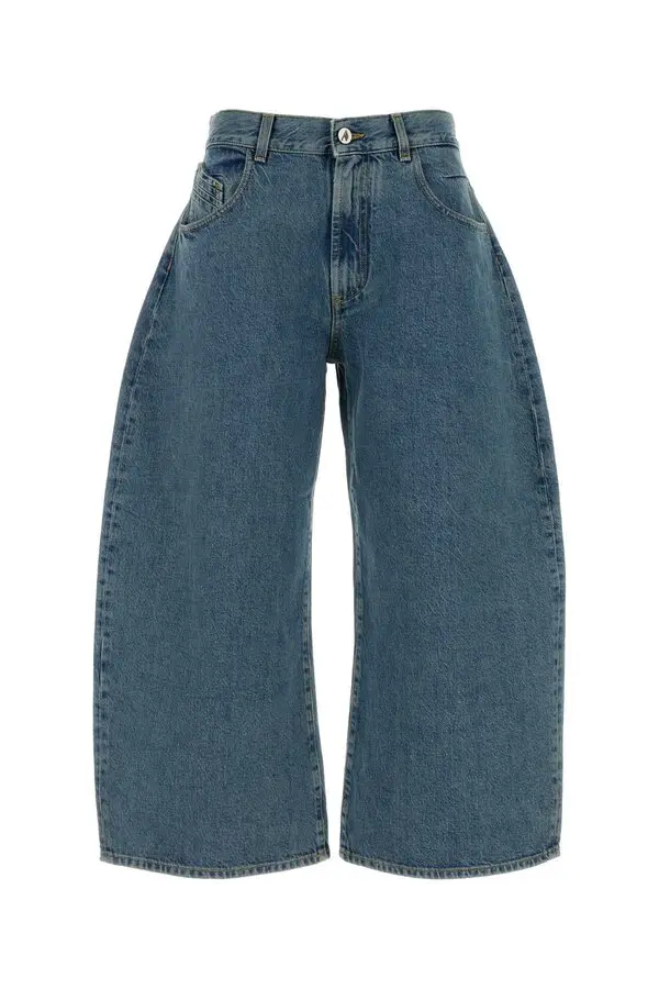 Attico Wide-leg Denim Jeans - Blue