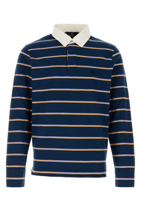 Etro Embroidered Cotton Polo Shirt For