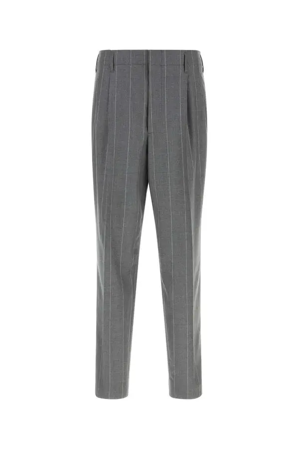 Brunello Cucinelli Embroidered Cotton Pants For - Stripped