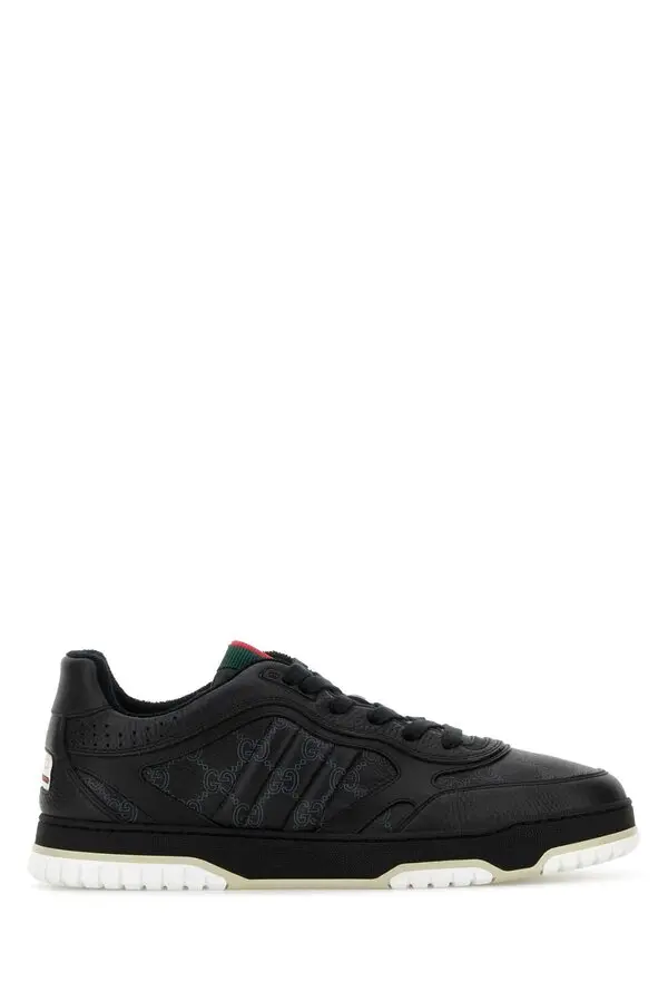 Gucci Embossed Leather Low Top Sneakers