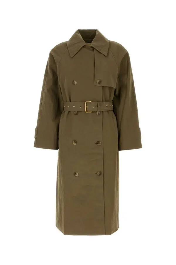 Michael Kors Double Breasted Belted Trench Jacket