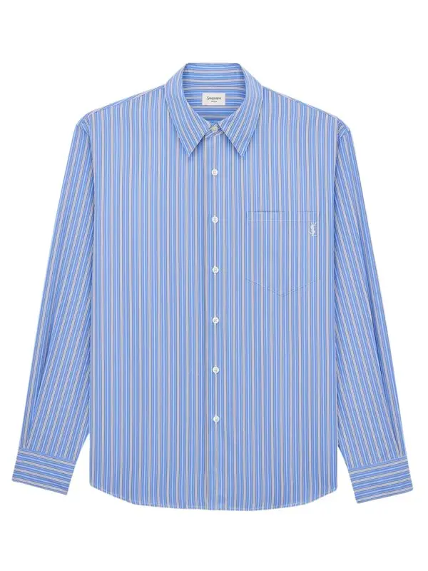 Saint Laurent 100% Cotton Shirt - Light Blue