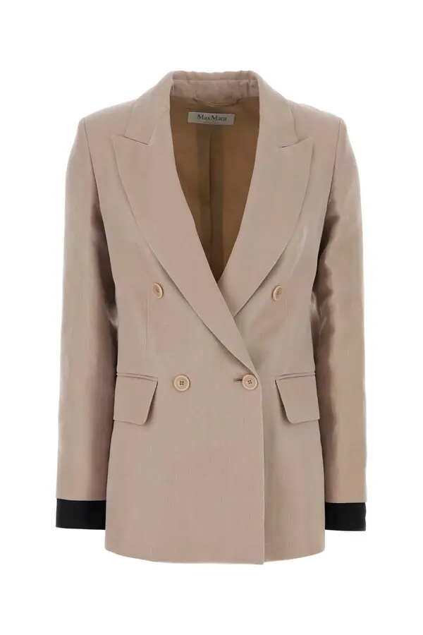 Max Mara Silk Felt Blazer - Pink