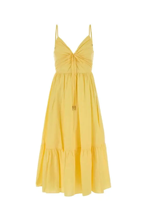 Michael Kors Cotton Tiered Midi Dress